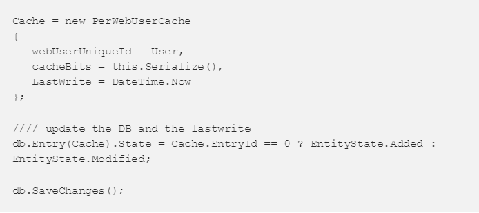 Azure Active Directory TokenCache - Entity Framework DB